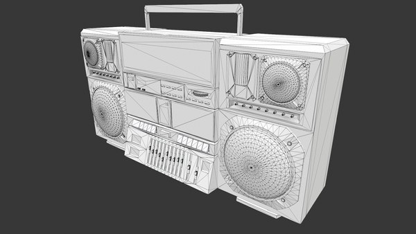 3D retro boombox - TurboSquid 1654256