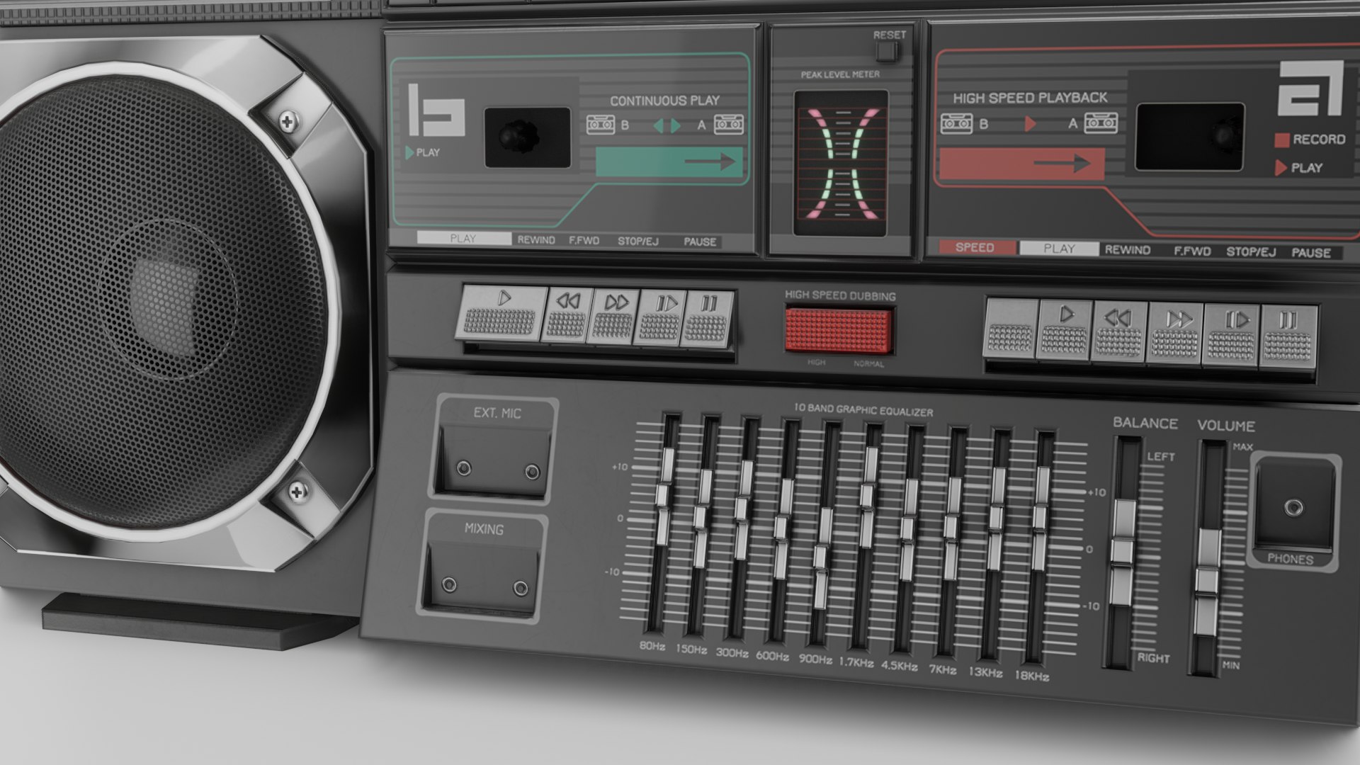 3D Retro Boombox - TurboSquid 1654256