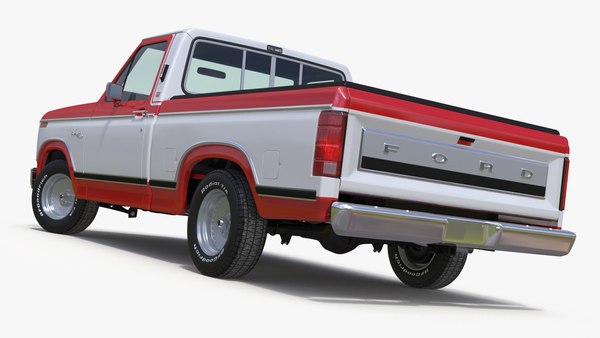 modelo 3d Camioneta Ford Serie F Ranger 1980 de color rojo - TurboSquid ...