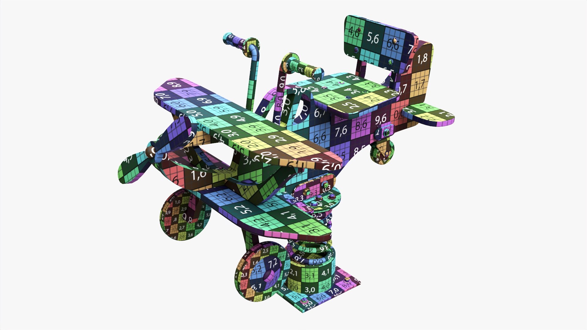 3D Spring Rocking Plane Model - TurboSquid 1856896