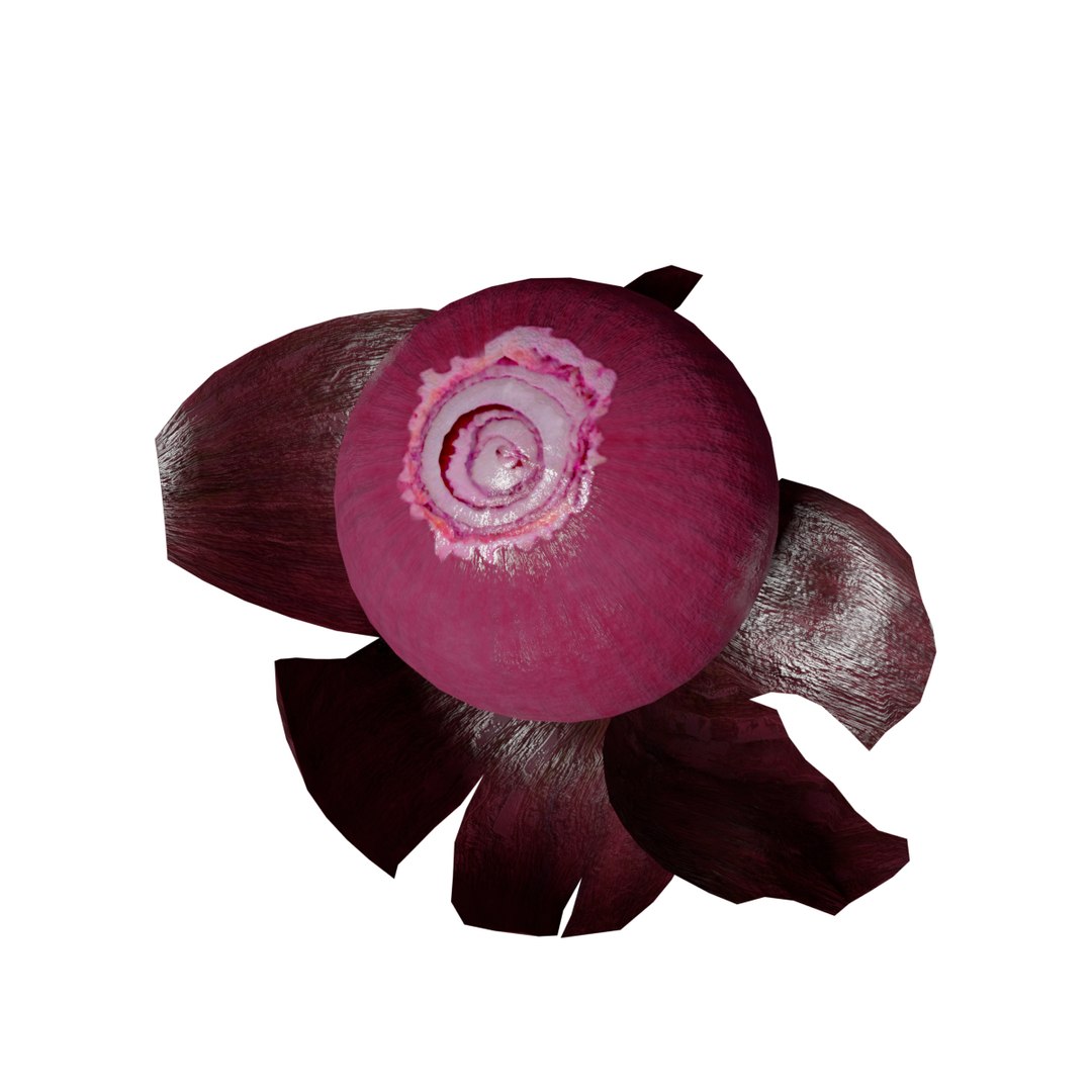 Red Onion Photorealistic Scene Model - TurboSquid 1433212