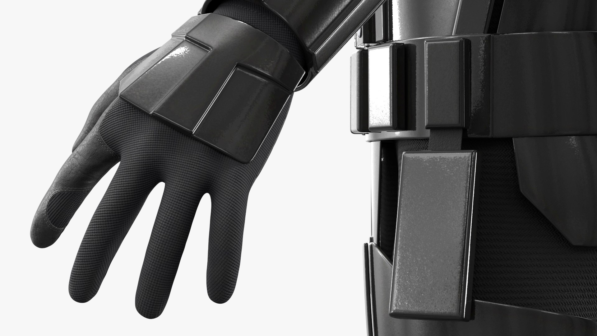 3D Star Wars Shadow Trooper And Blaster Rigged For Cinema 4D Model ...