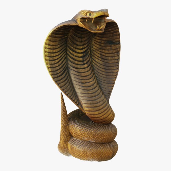 Wooden Snake figurine 3D model - TurboSquid 2039708