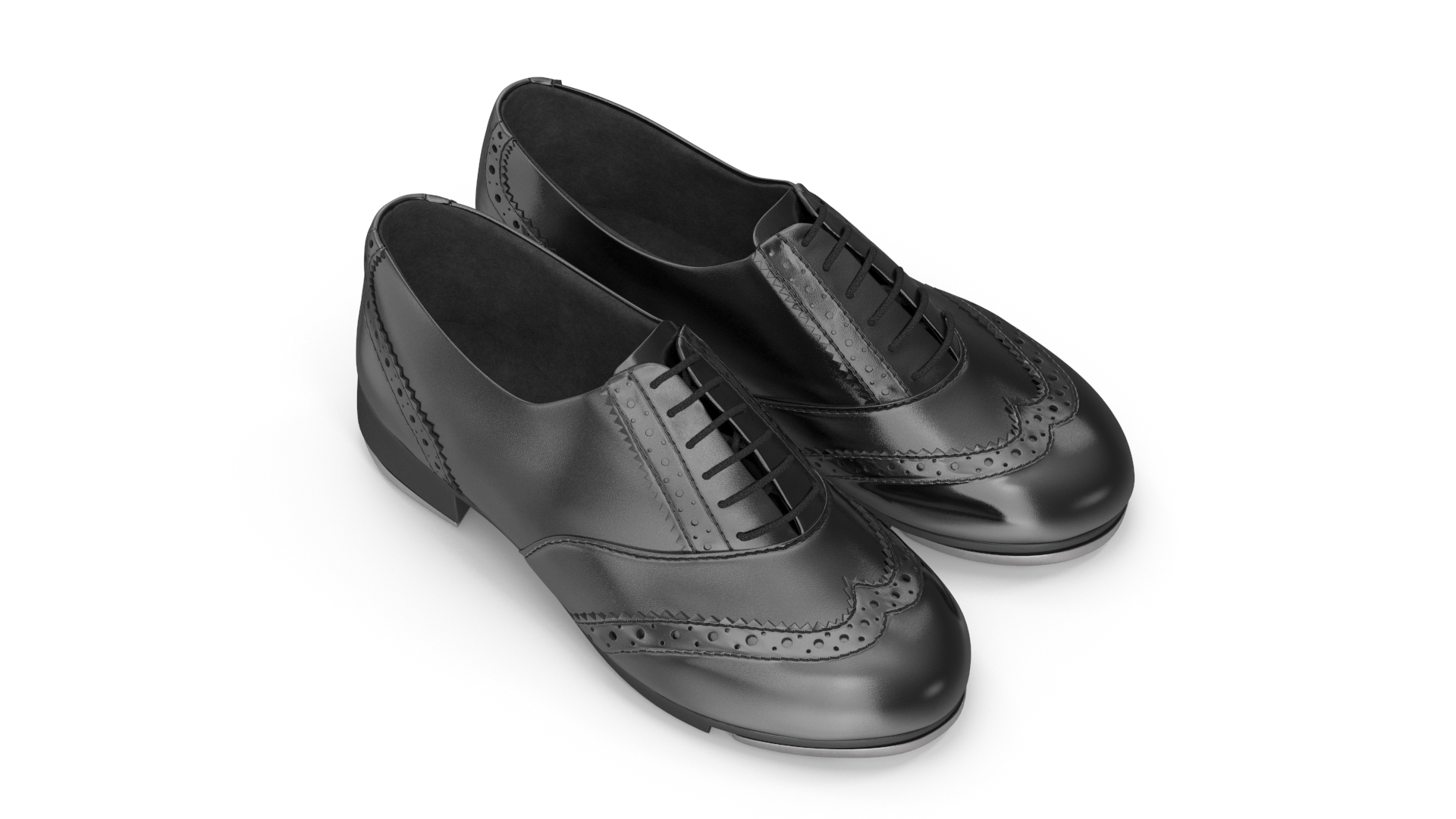 3D Black Tap Shoes - TurboSquid 2016270