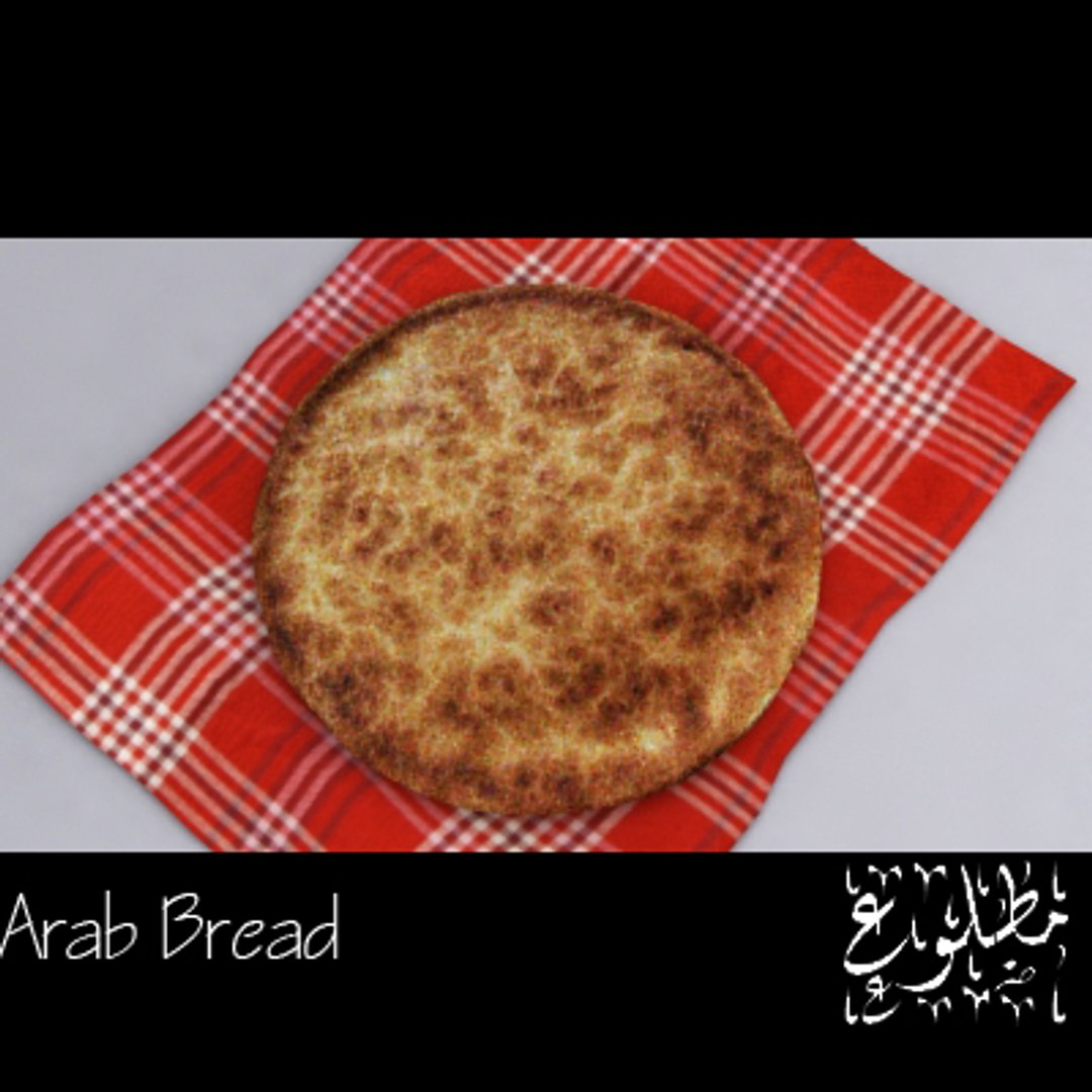 bread arab 3d model