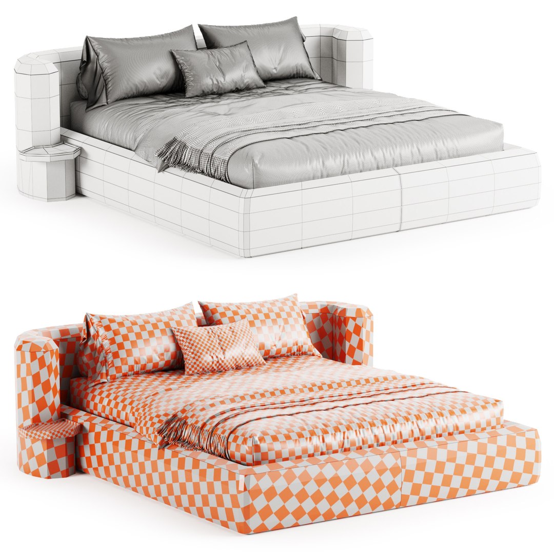 CLARA Bed By BAXTER 3D - TurboSquid 2125636