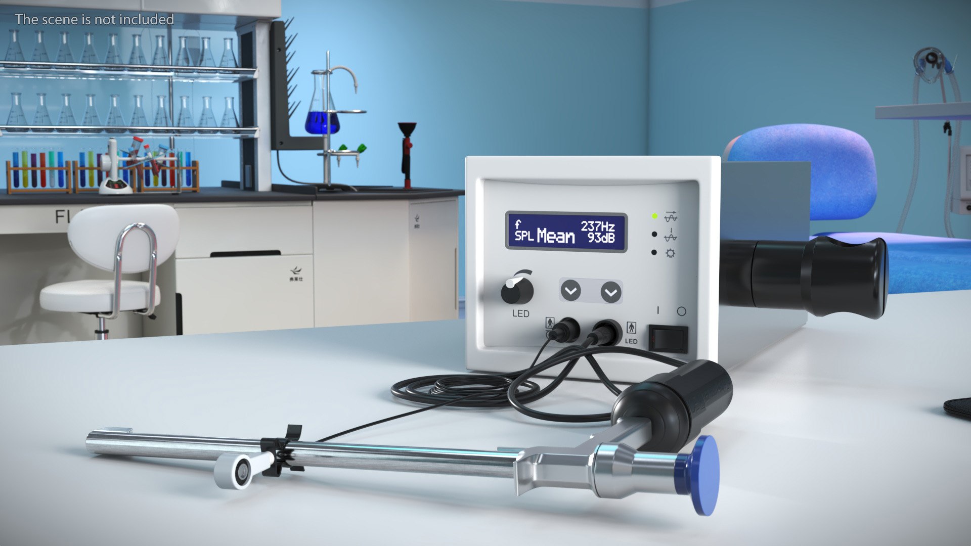 3D Laryngeal LED Stroboscope Diagnostic System - TurboSquid 2428159