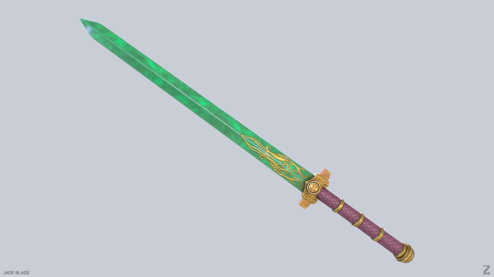 3D Jade Blade Model - TurboSquid 2417598
