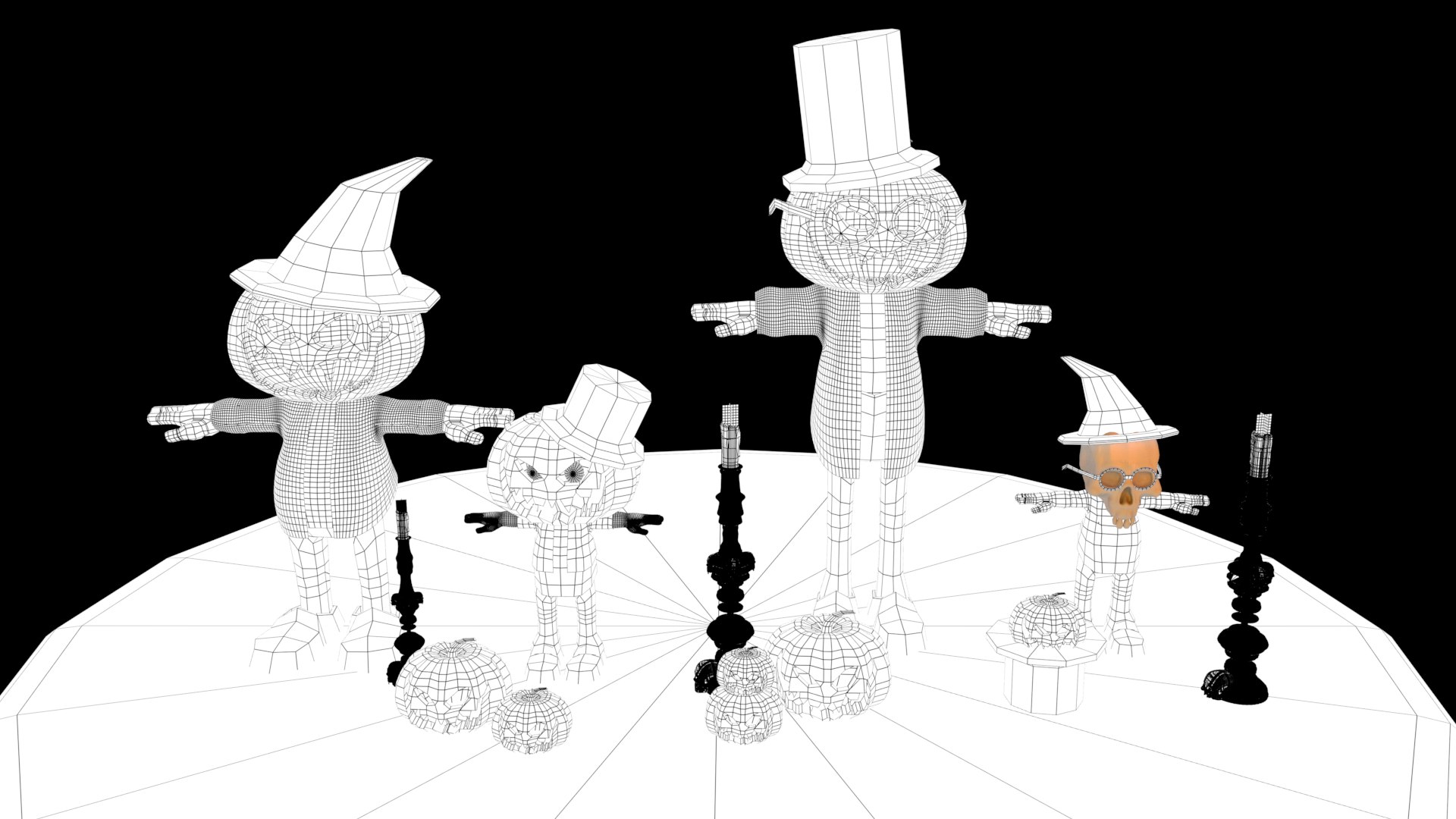 Halloween pack 3D model - TurboSquid 1970026