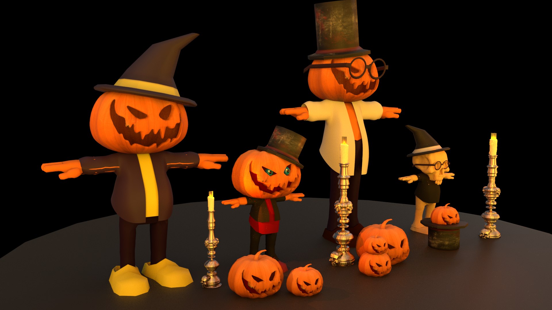 Halloween pack 3D model - TurboSquid 1970026