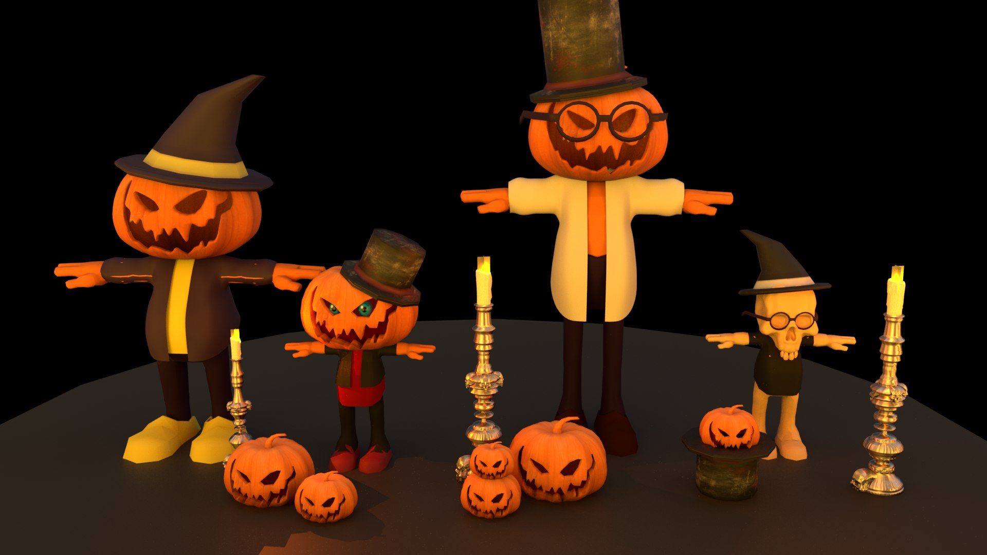 Halloween pack 3D model - TurboSquid 1970026
