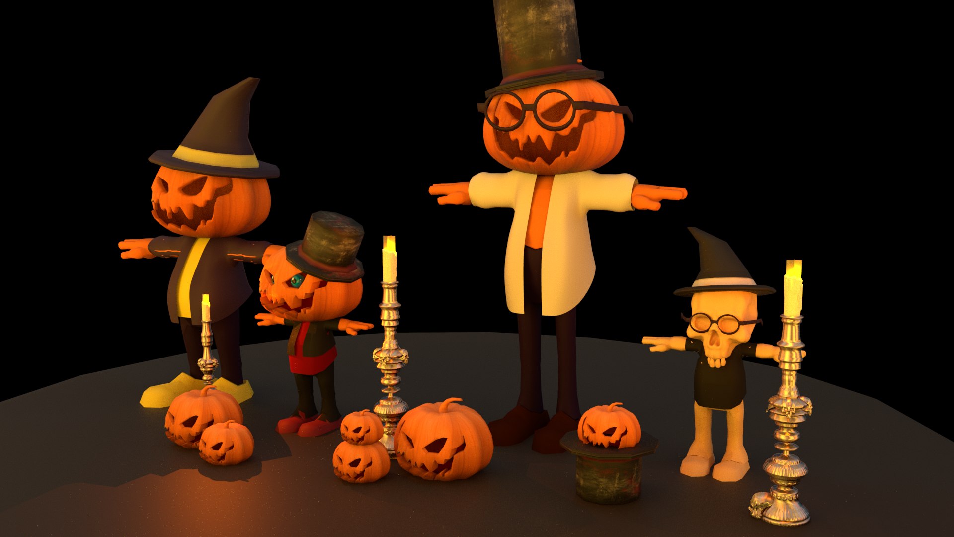 Halloween pack 3D model - TurboSquid 1970026