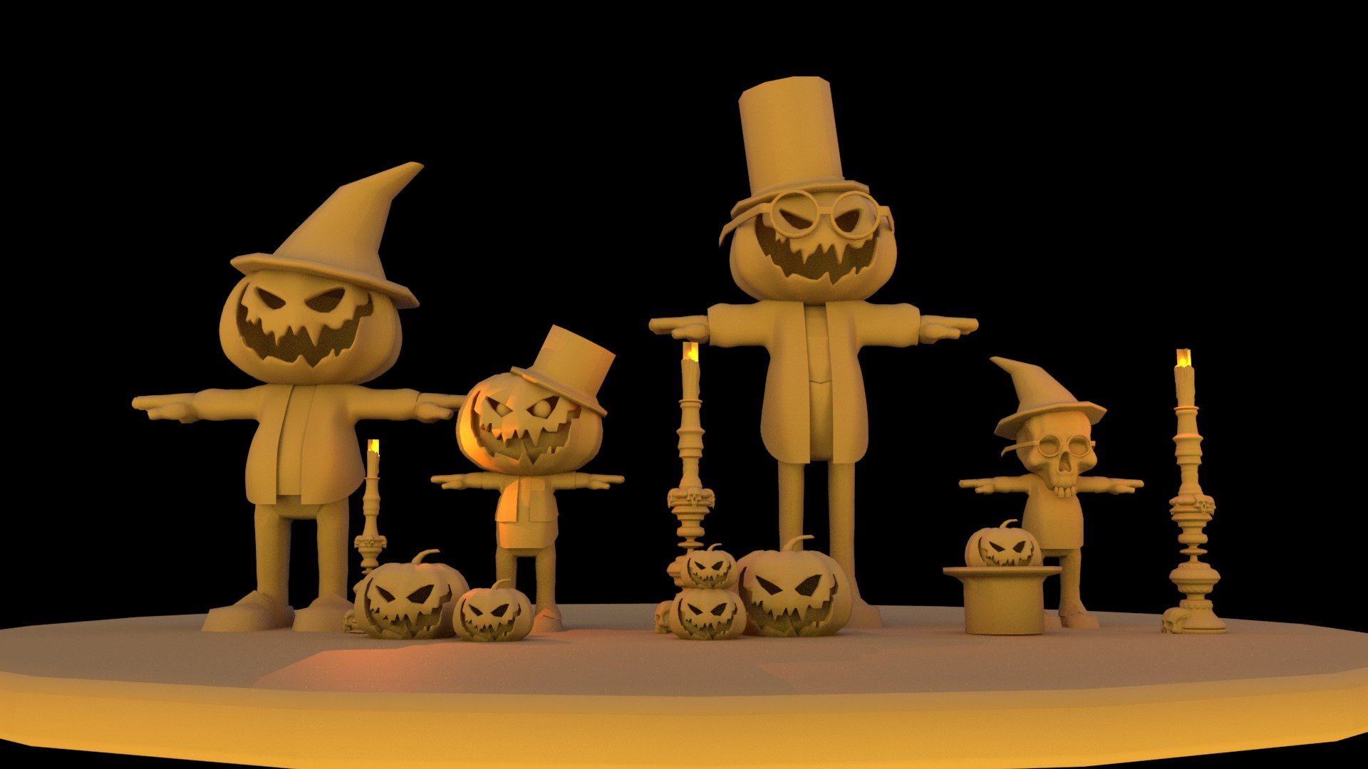 Halloween pack 3D model - TurboSquid 1970026
