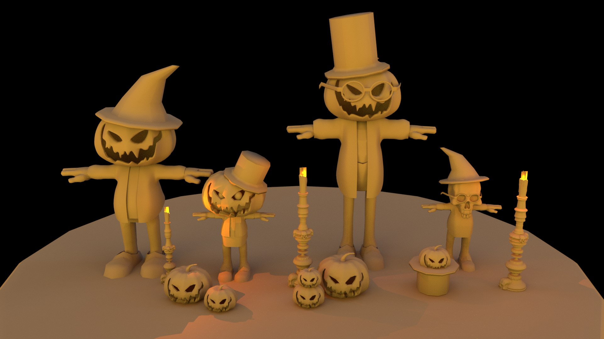 Halloween pack 3D model - TurboSquid 1970026
