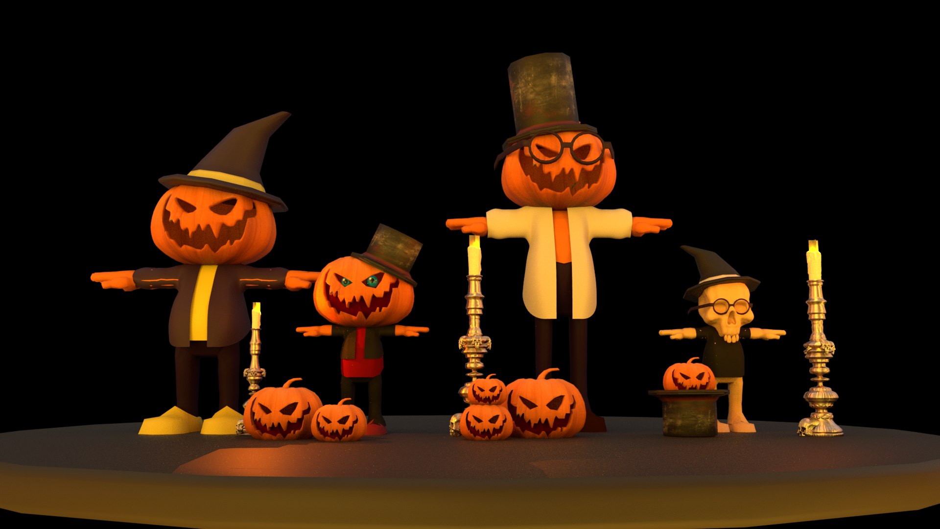 Halloween pack 3D model - TurboSquid 1970026