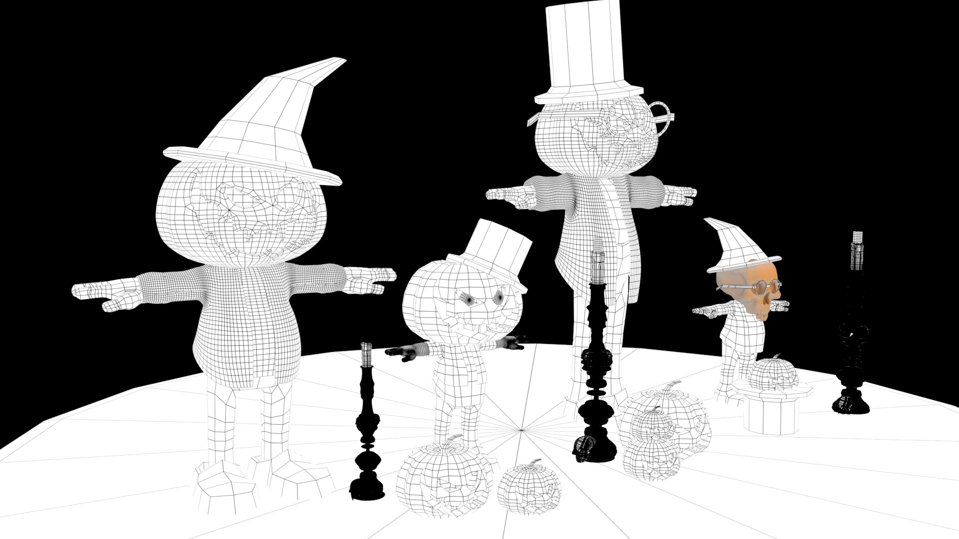 Halloween pack 3D model - TurboSquid 1970026