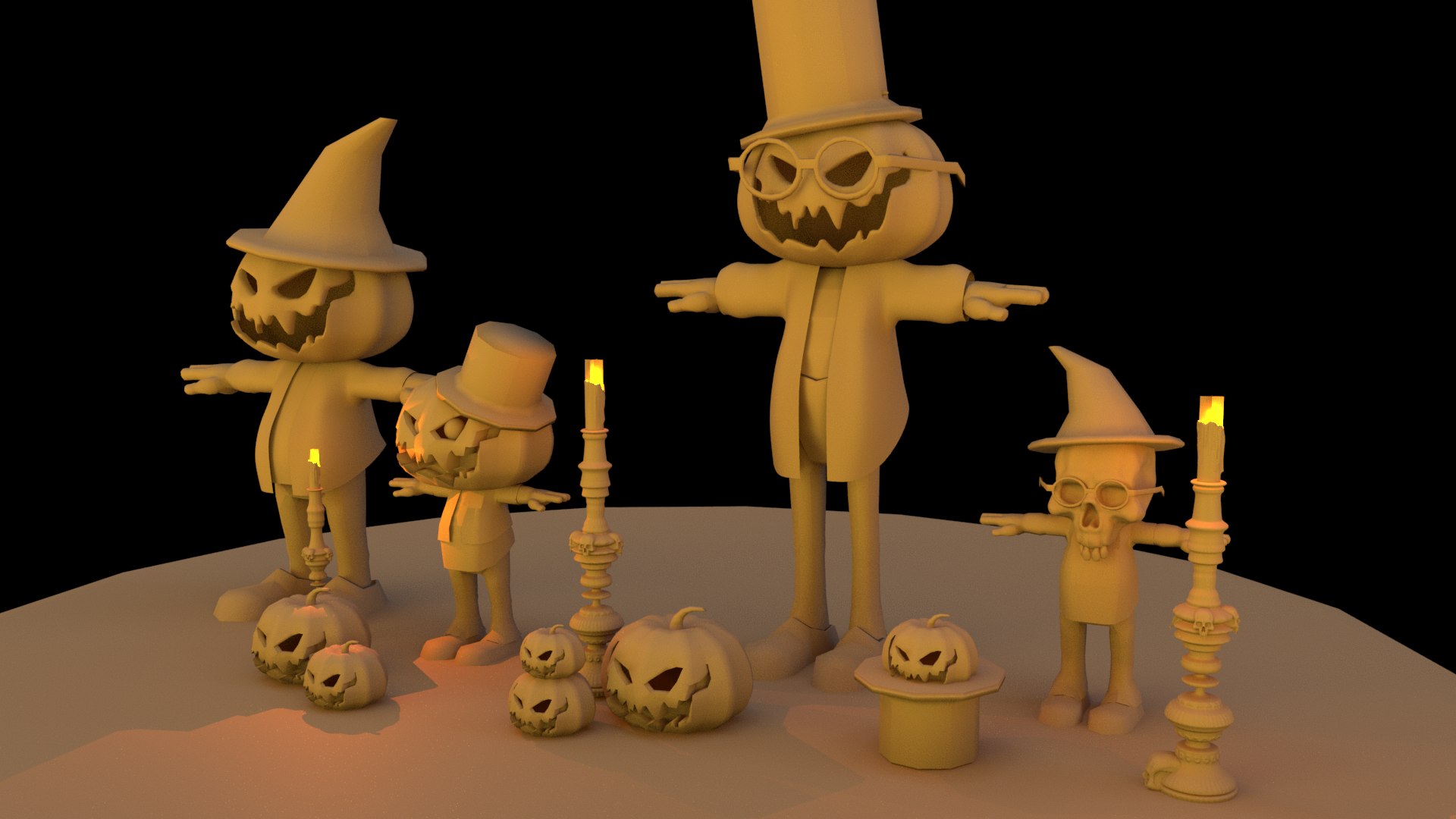 Halloween pack 3D model - TurboSquid 1970026