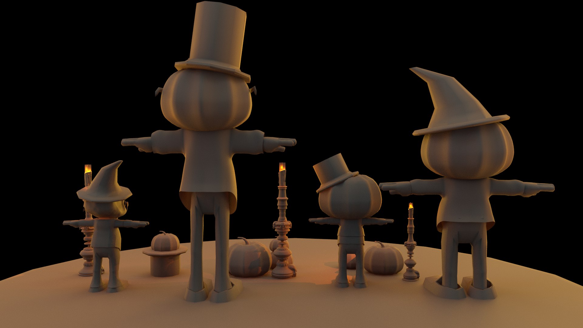 Halloween pack 3D model - TurboSquid 1970026