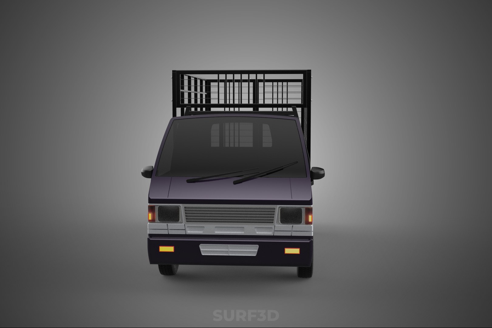 CAGE PICK UP FLAT DECK COLT DELICA L300 PICKUP TRUCK CARGO BED 3D ...