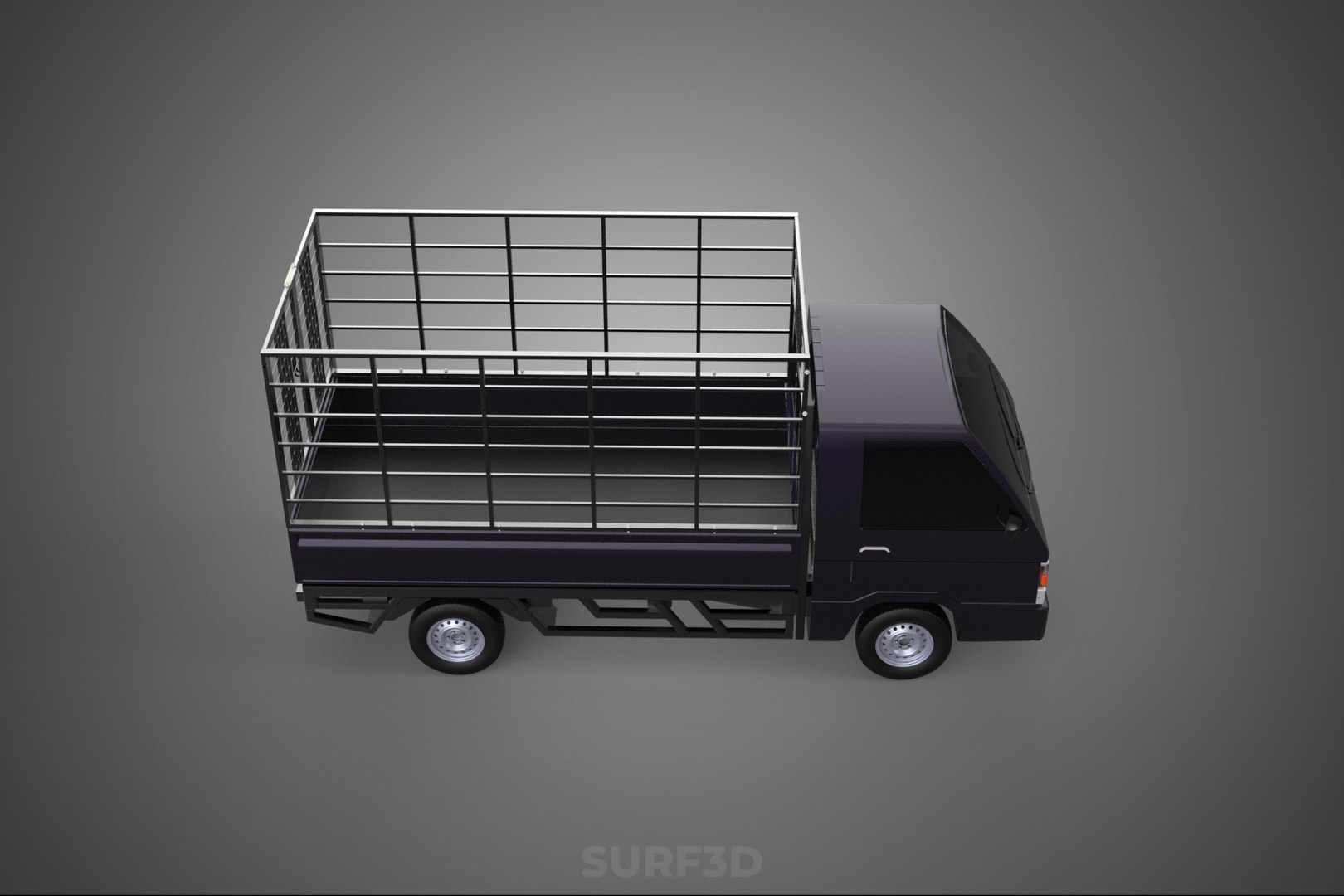 CAGE PICK UP FLAT DECK COLT DELICA L300 PICKUP TRUCK CARGO BED 3D ...