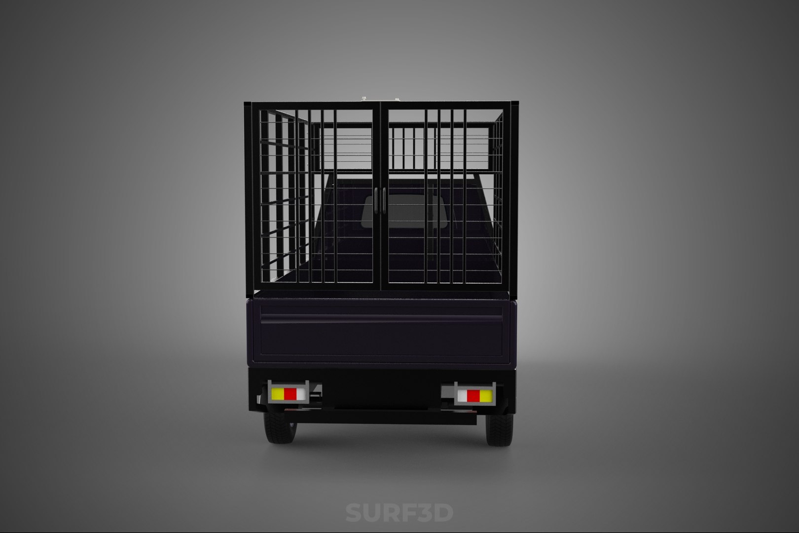 CAGE PICK UP FLAT DECK COLT DELICA L300 PICKUP TRUCK CARGO BED 3D ...