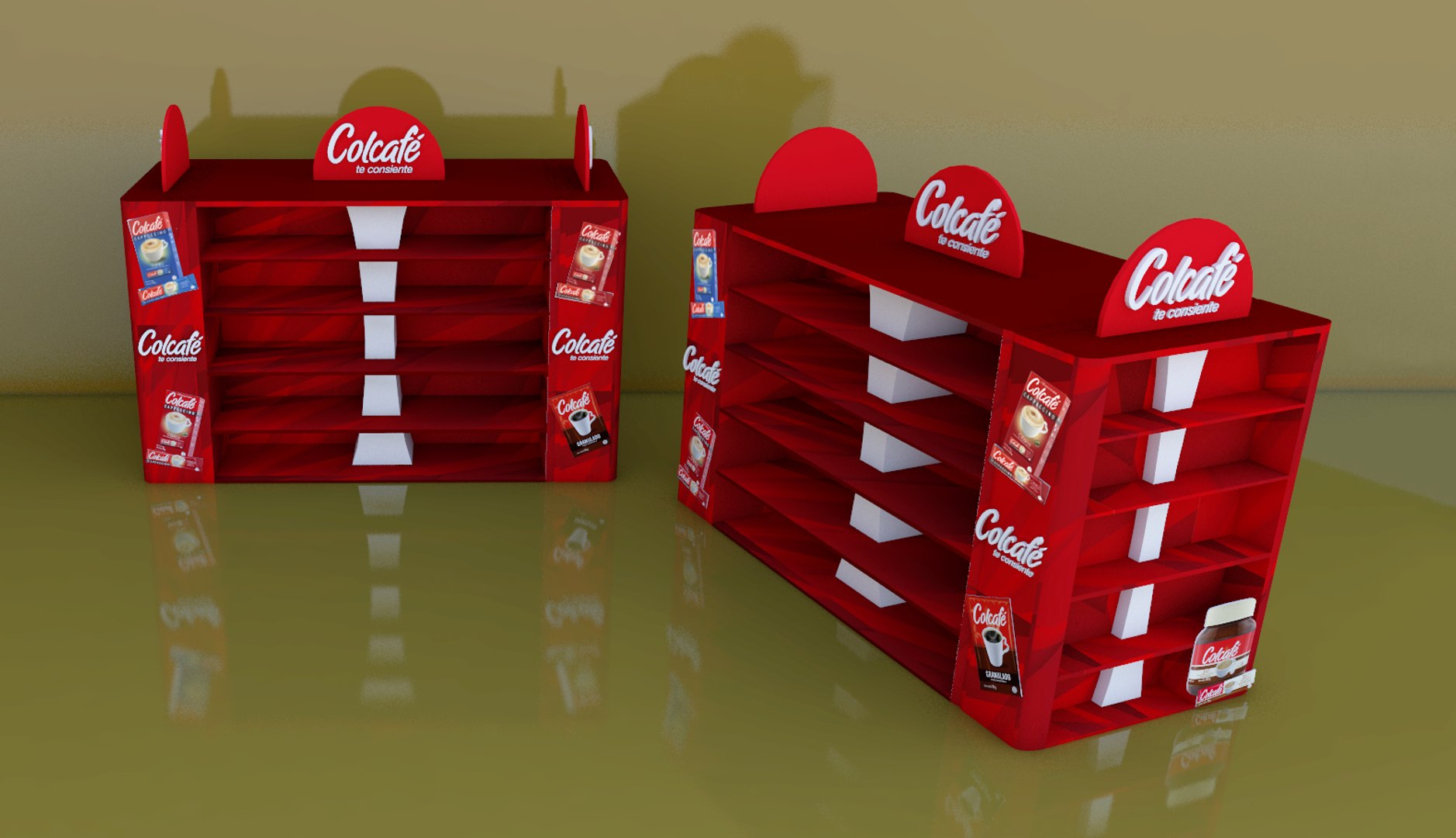 Multi-brand Display 3D Model - TurboSquid 1564589