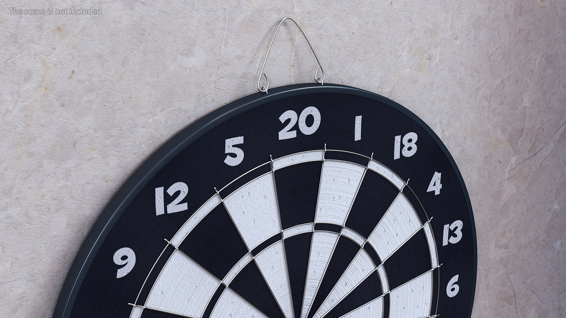 3D Classic Dartboard With Single Dart - TurboSquid 2243138