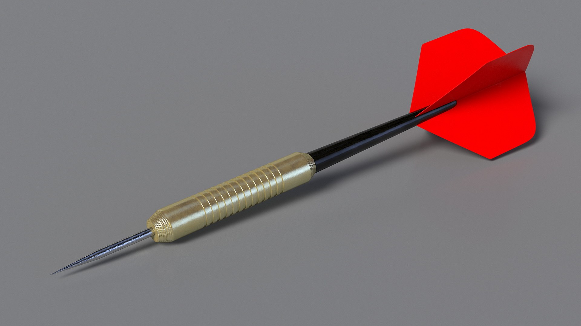 3D Classic Dartboard With Single Dart - TurboSquid 2243138