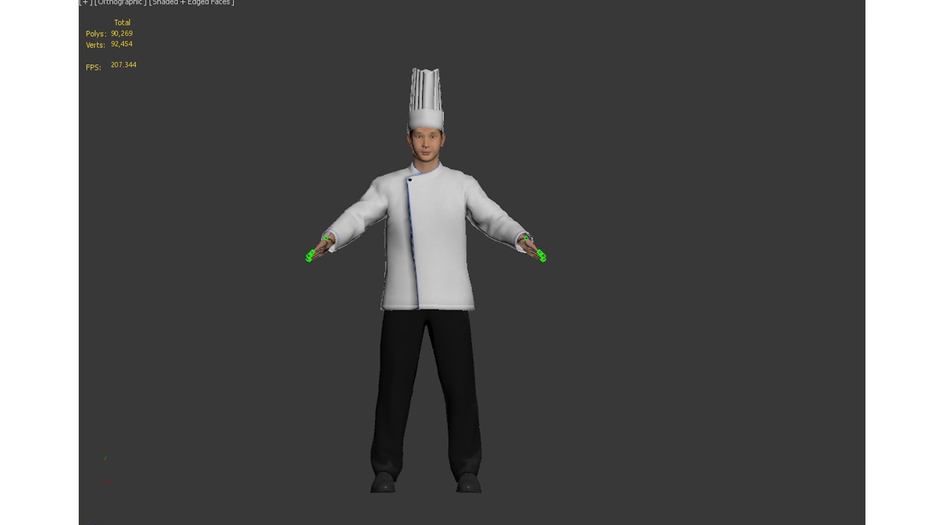 CHEF KITCHENER 3D - TurboSquid 2242507