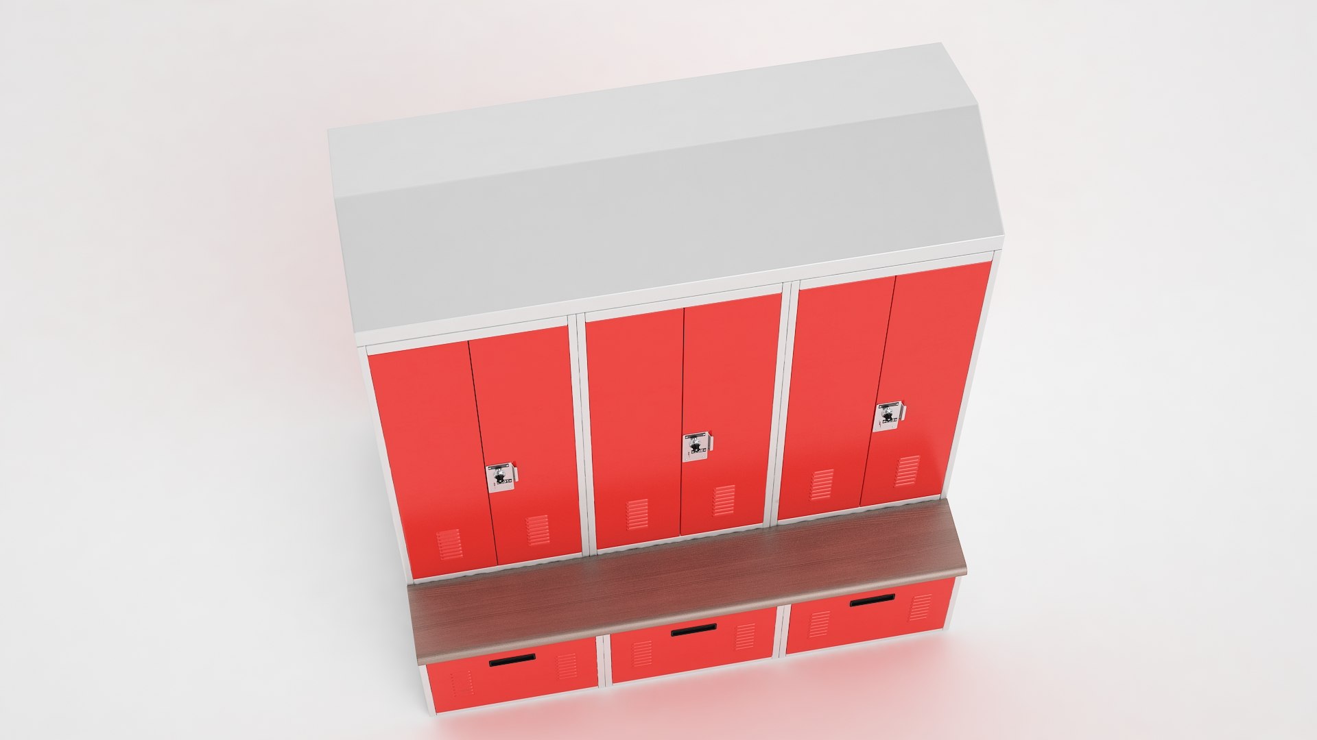 3D Model Personal Storage Lockers - TurboSquid 1463158