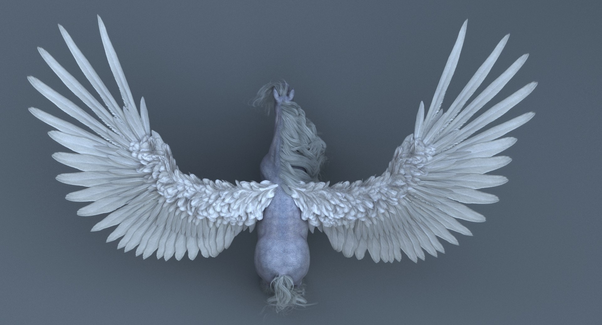 Pegasus Winged White Horse model - TurboSquid 1952331