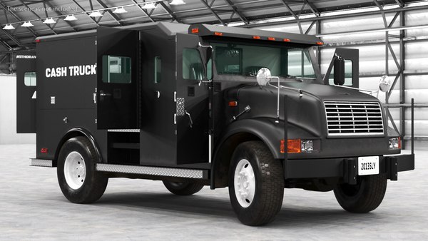 Armored Cash Transport Car Black Rigged3Dモデル - TurboSquid 1935082