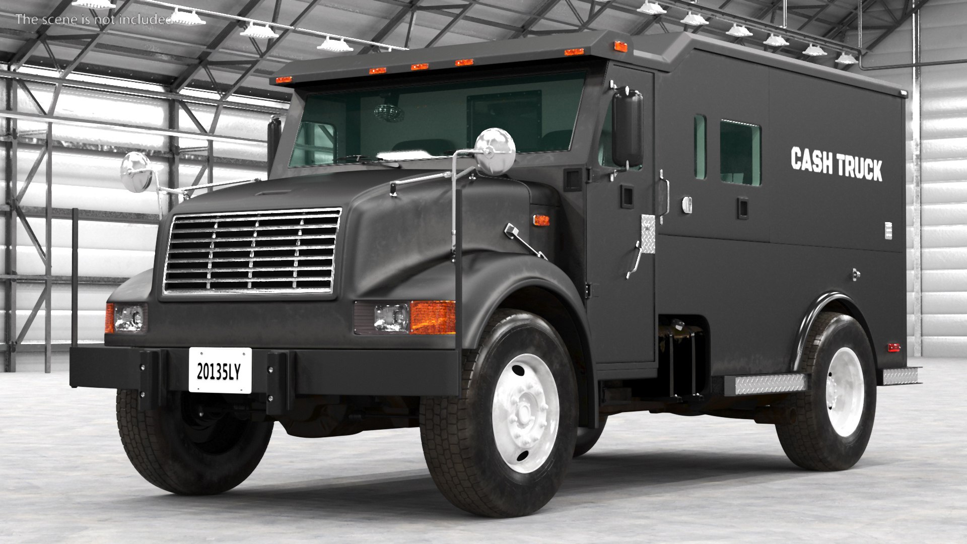 Armored Cash Transport Car Black Rigged 3D model - TurboSquid 1935082