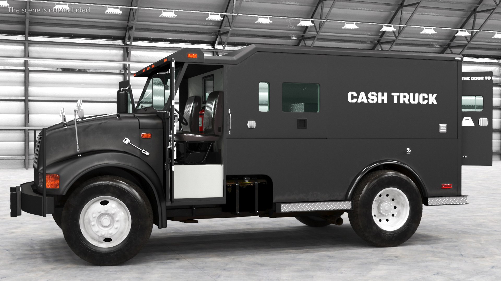 Armored Cash Transport Car Black Rigged 3D model - TurboSquid 1935082