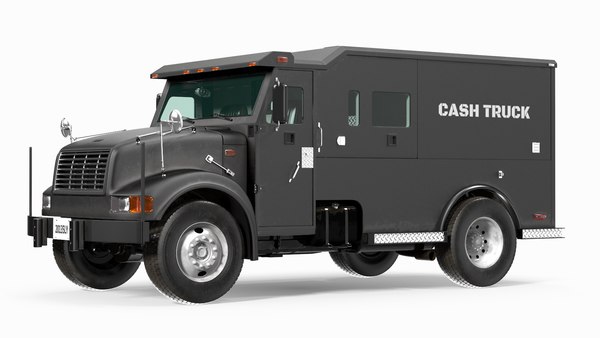 Armored Cash Transport Car Black Rigged3Dモデル - TurboSquid 1935082