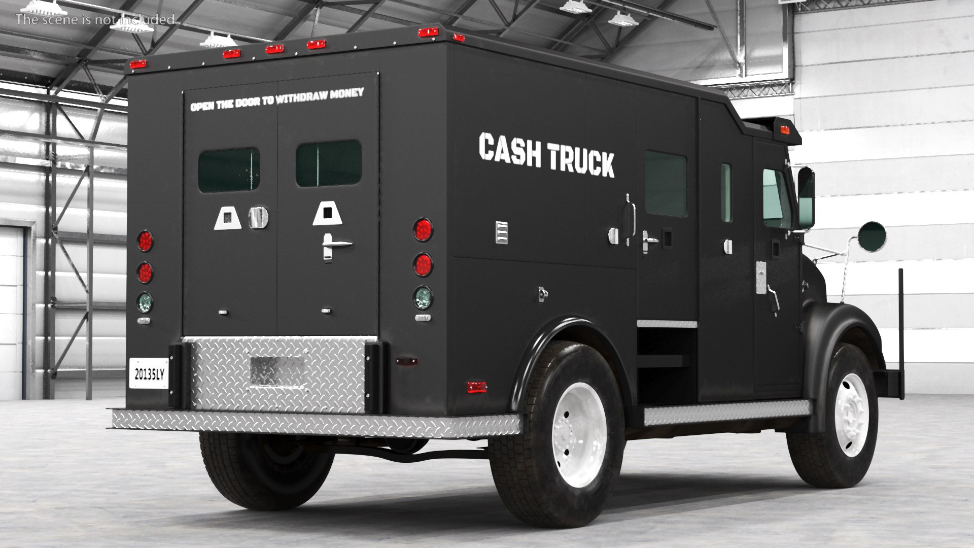 Armored Cash Transport Car Black Rigged 3D model - TurboSquid 1935082