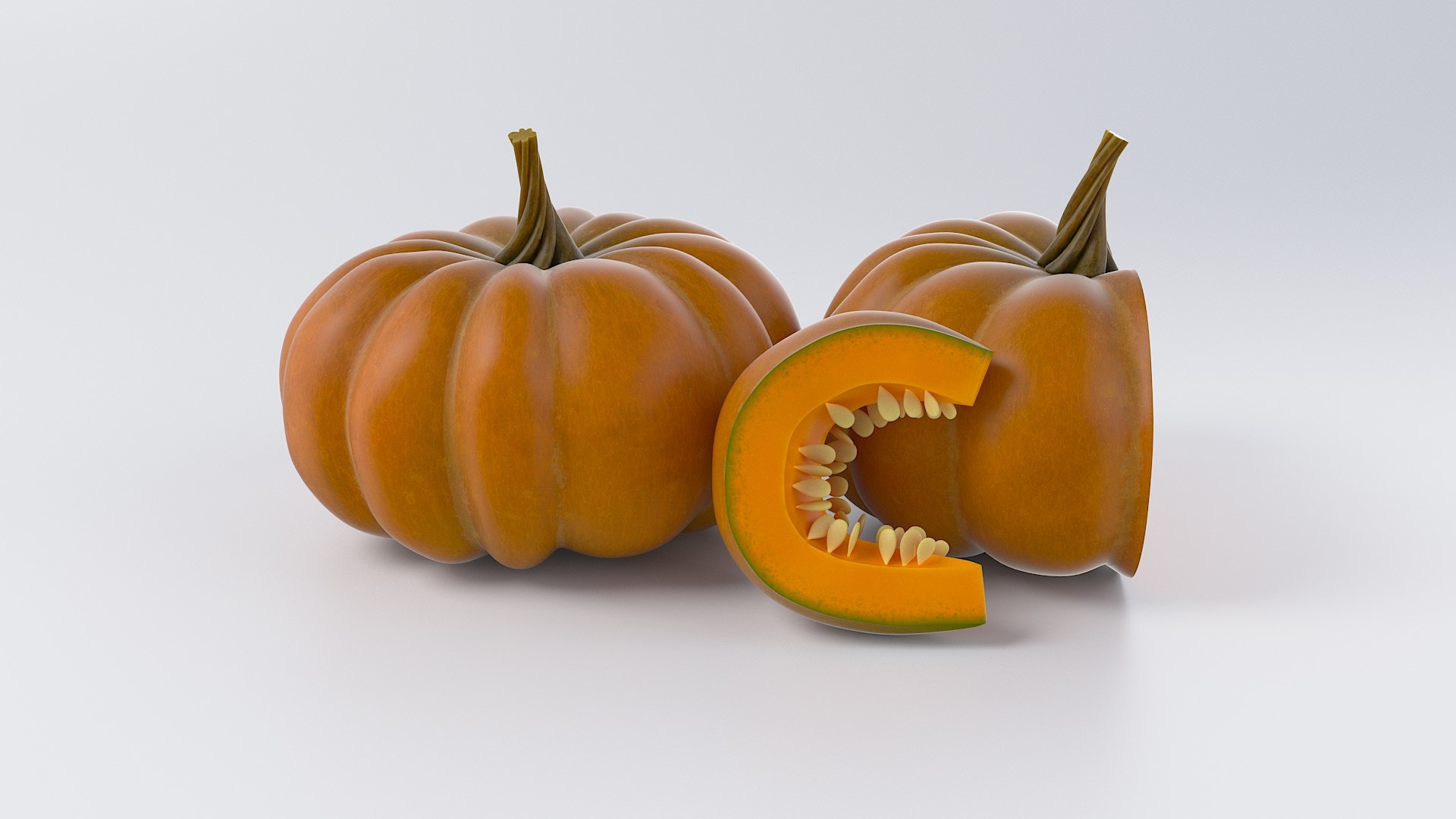3D Cartoon Pumpkin Model - TurboSquid 2077822