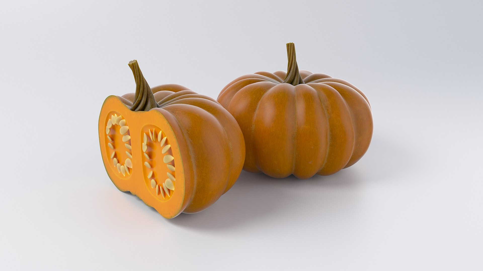 3D Cartoon Pumpkin Model - TurboSquid 2077822