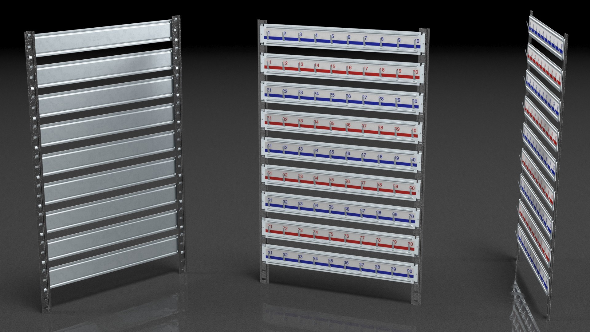 Industrial Key Rack 3D Model - TurboSquid 1828162