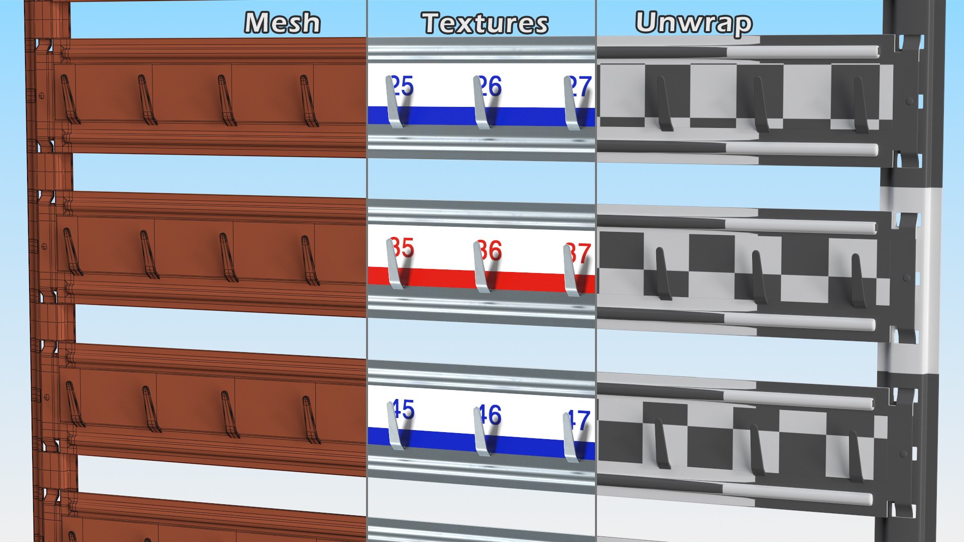 Industrial Key Rack 3D Model - TurboSquid 1828162