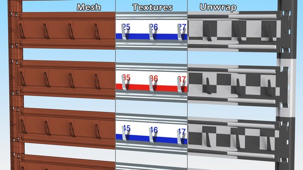 Industrial Key Rack 3D model - TurboSquid 1828162