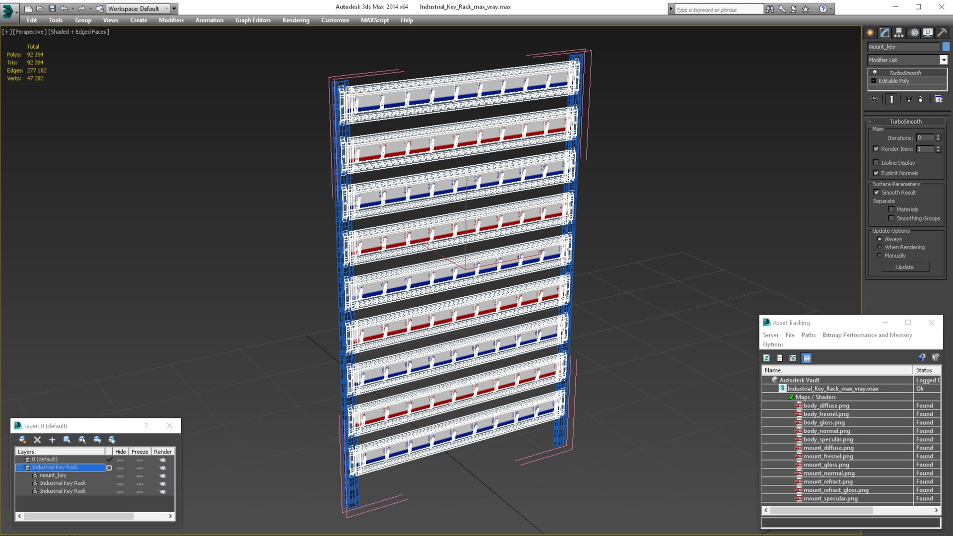 Industrial Key Rack 3D Model - TurboSquid 1828162