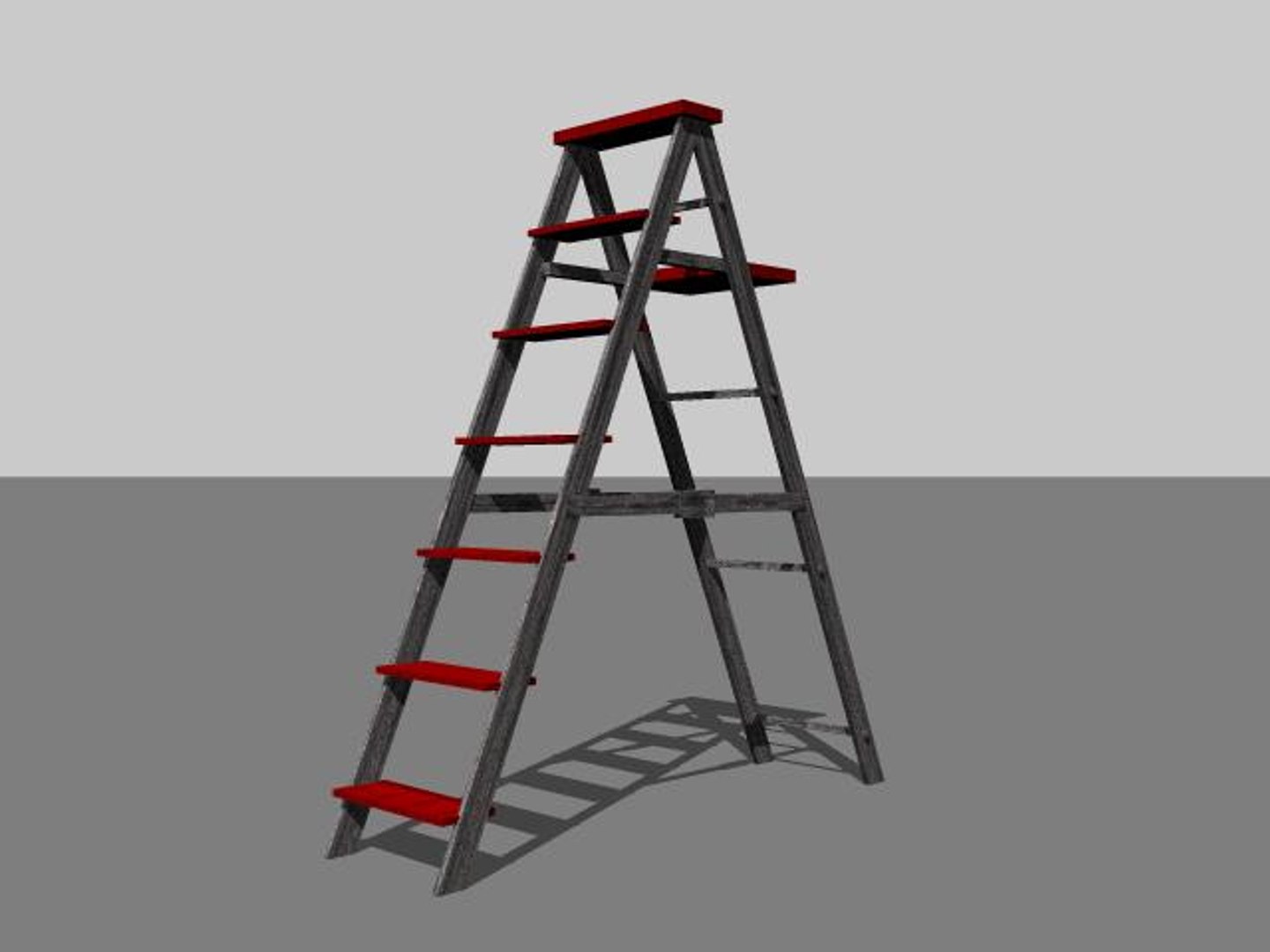 stepladder ladder 3d model