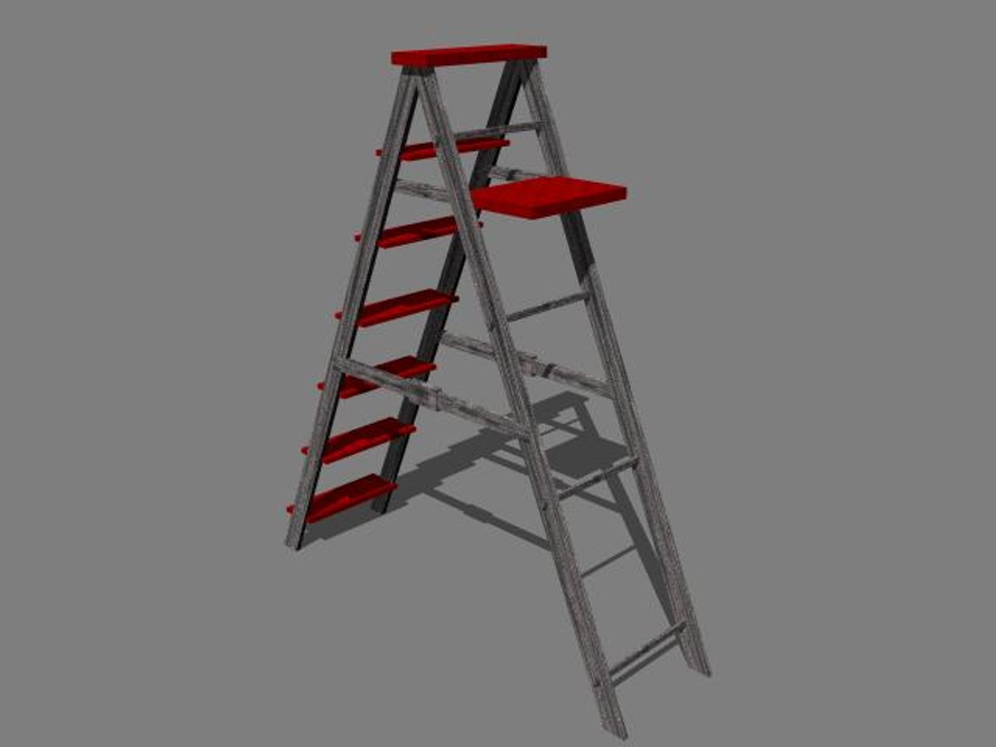 stepladder ladder 3d model