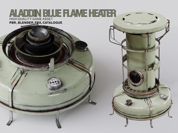 modelo 3d Calentador de llama azul Aladdin - TurboSquid 2245226