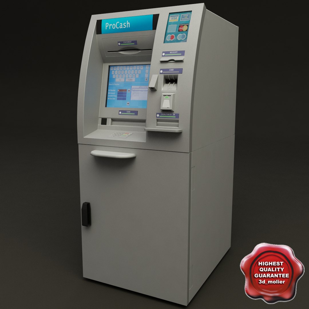 cash machines 3d model