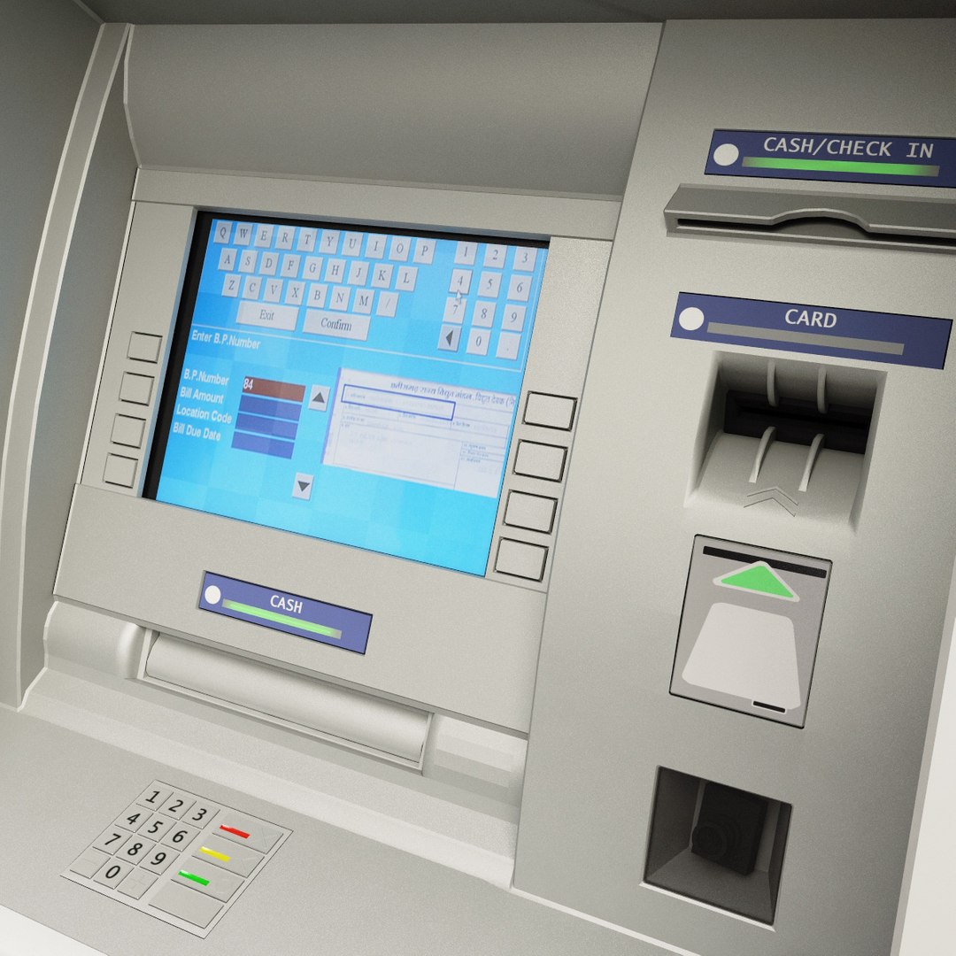 Cash Machines 3d Model