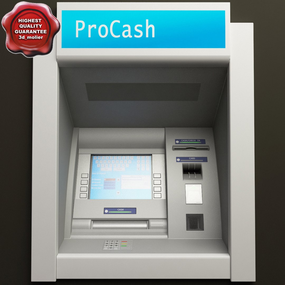 Cash Machines 3d Model