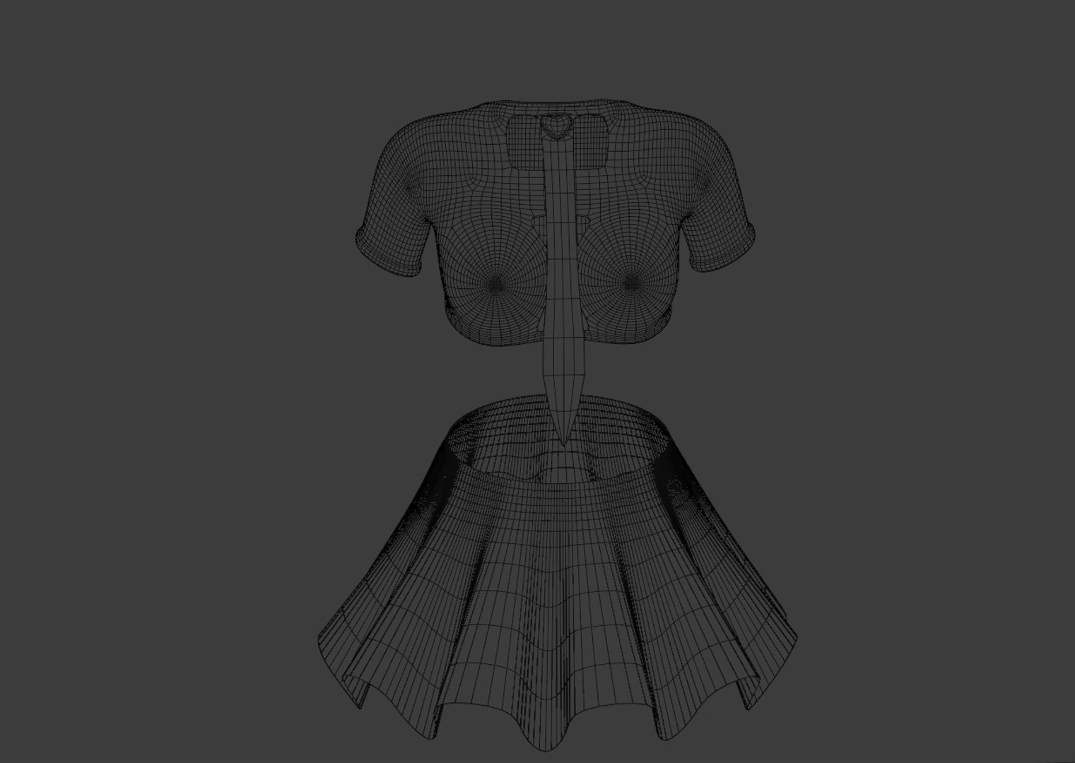 3D Anime School Uniform Model - TurboSquid 1863877