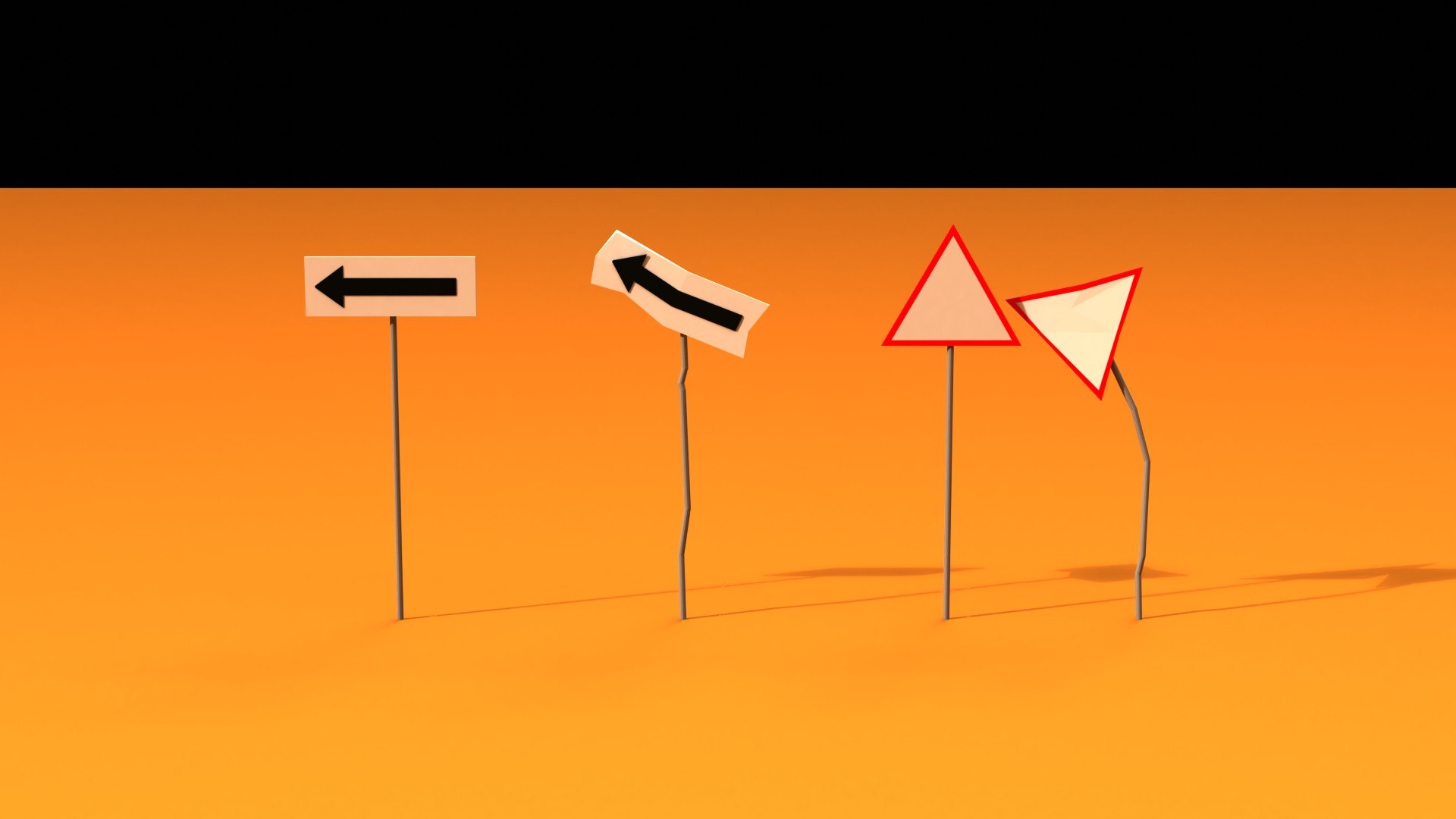 3D Road Signs - TurboSquid 1629643